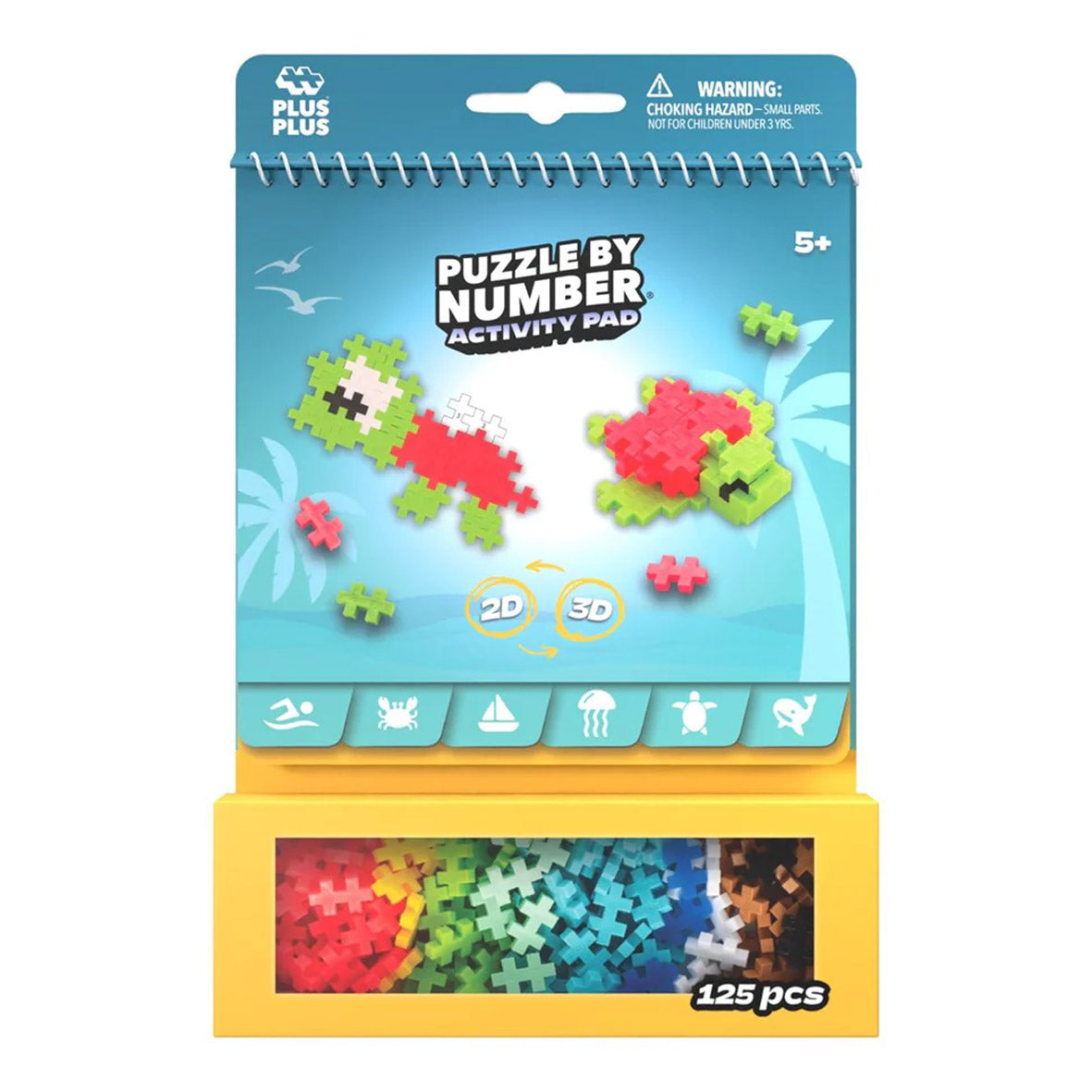 Ocean Puzzle By Number Activity Pad | Plus-Plus – Playdreamers