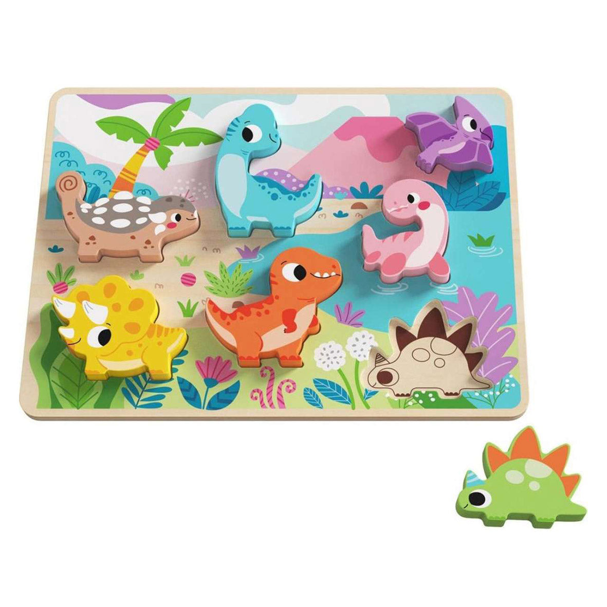 Chunky Dino Puzzle | Tooky Toy – Playdreamers