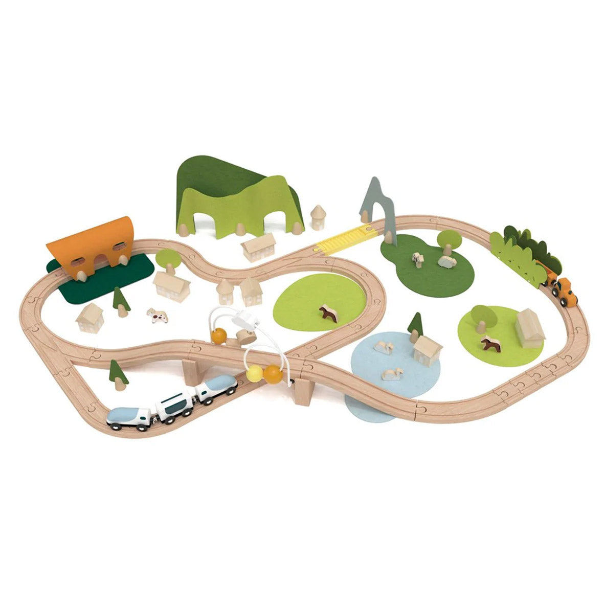 Natural Train Set | Classic World – Playdreamers