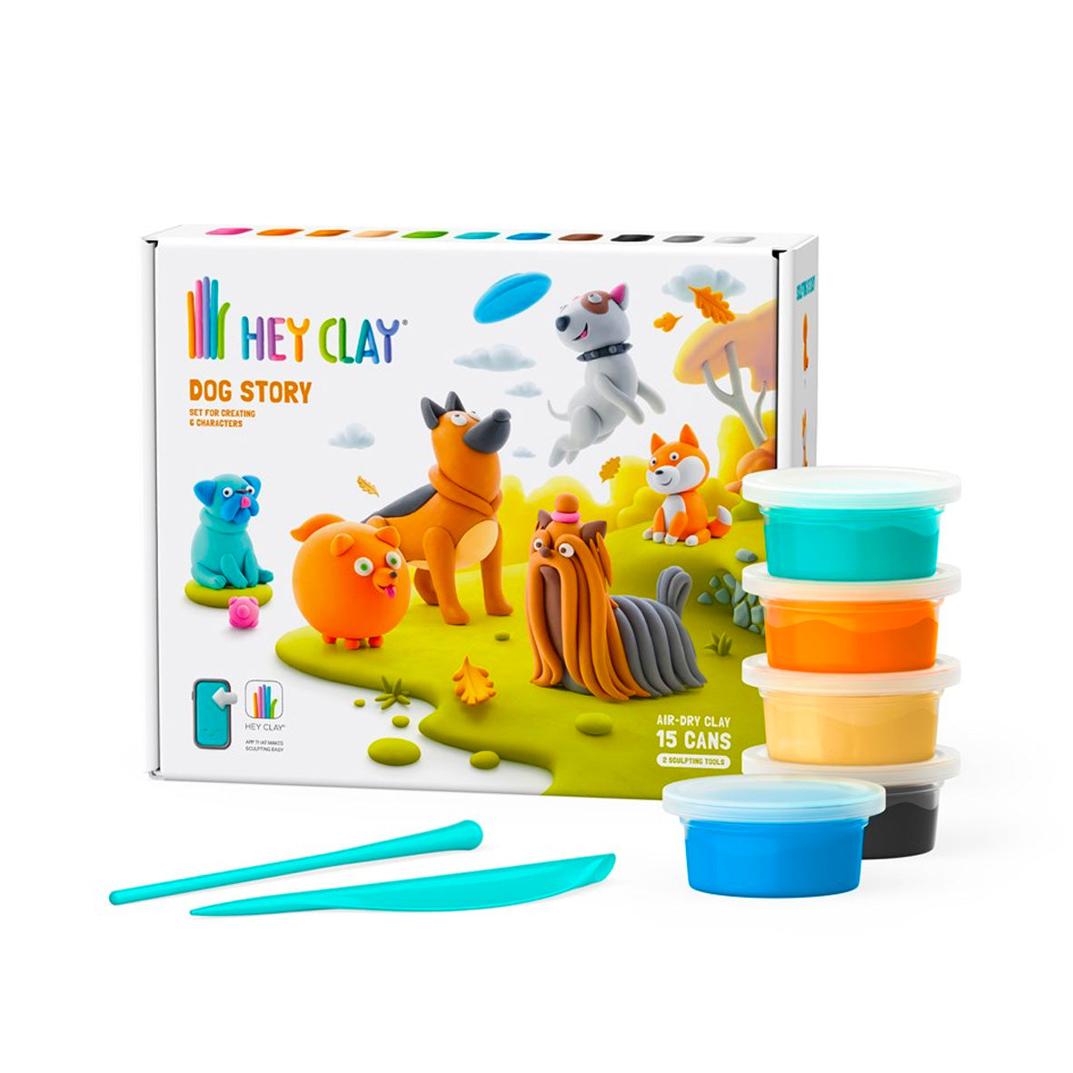 Dog Story Set | 15 Cans | Hey Clay – Playdreamers