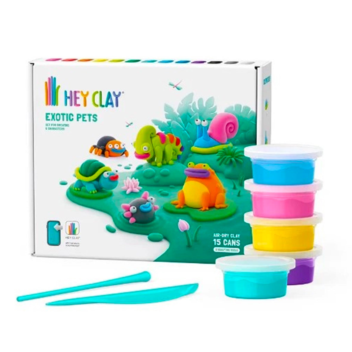 Exotic Pets Set | 15 Cans | Hey Clay – Playdreamers