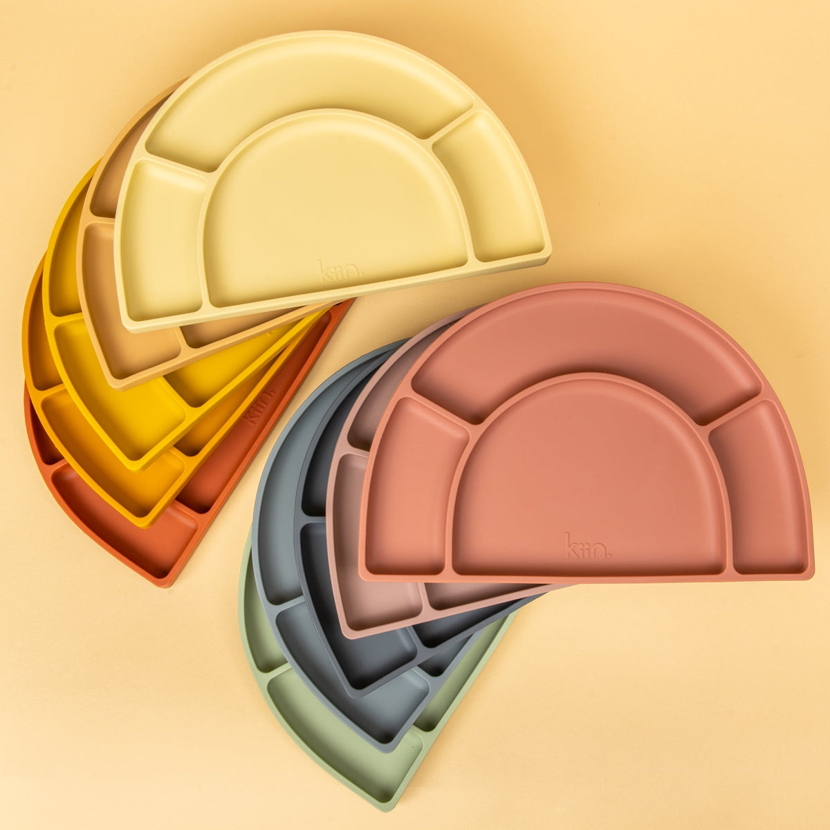 Silicone Rainbow Divided Plate | Kiin Baby – Playdreamers