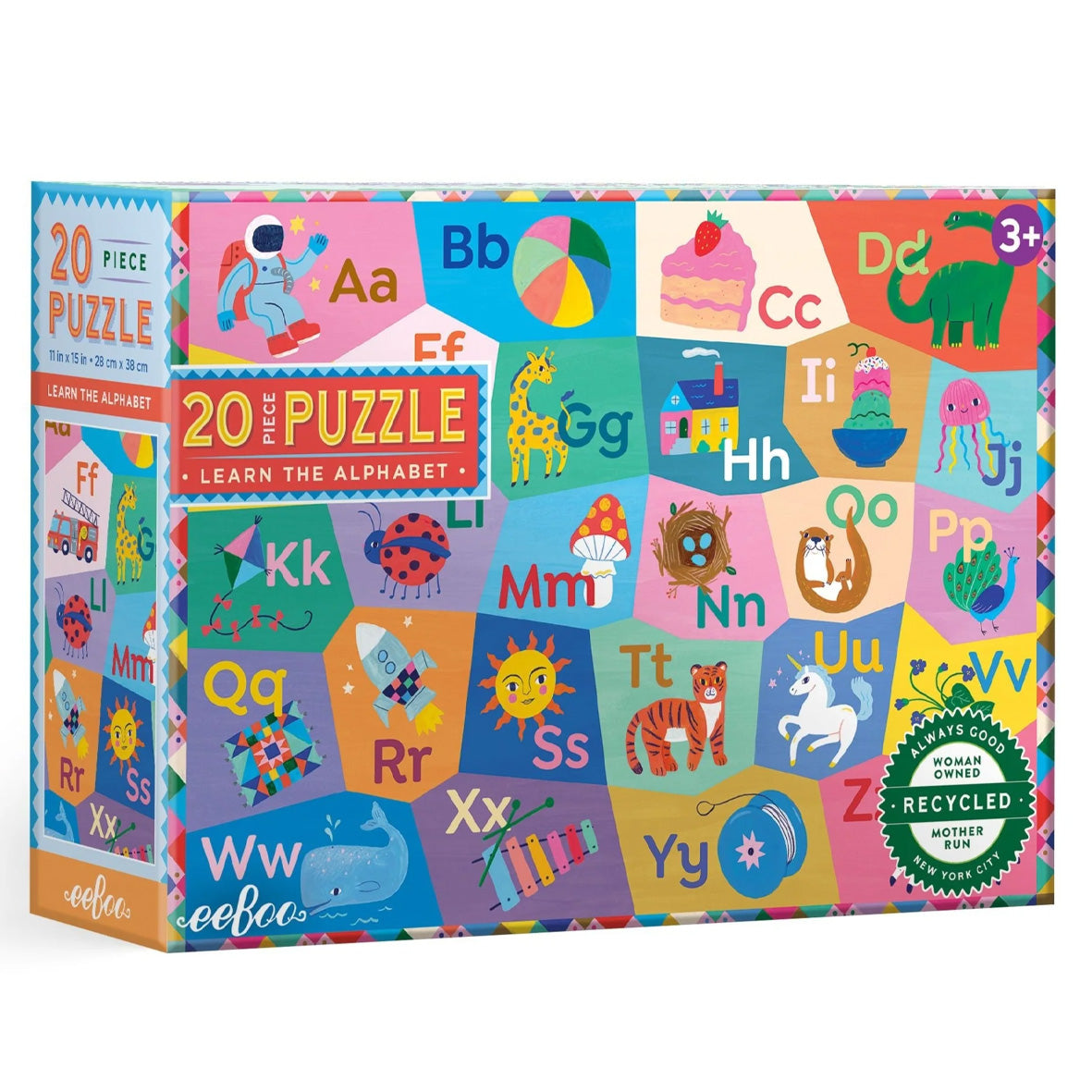 Learn The Alphabet Puzzle | 20pc | eeBoo – Playdreamers