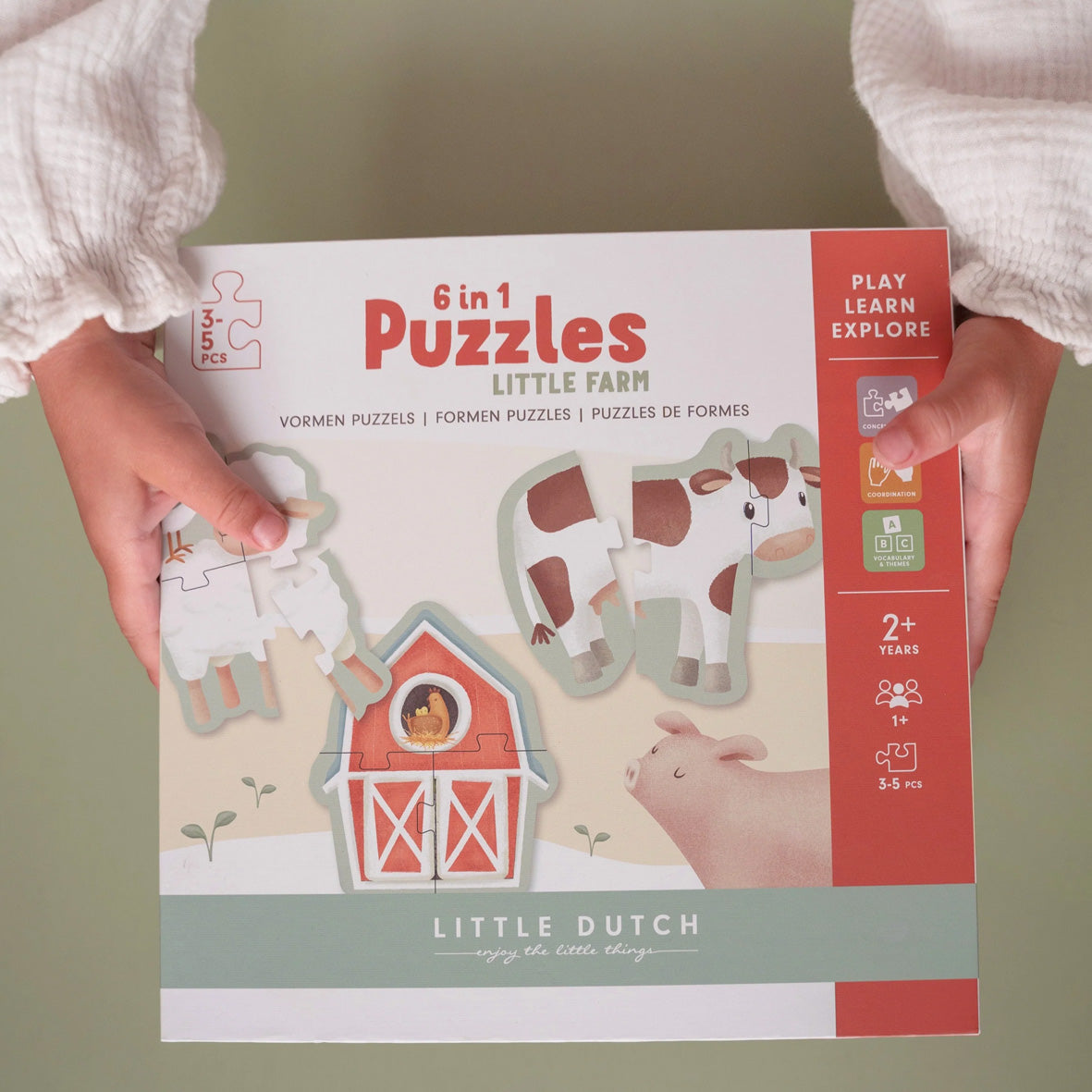 Little Farm 6-in-1 Puzzles | Little Dutch – Playdreamers