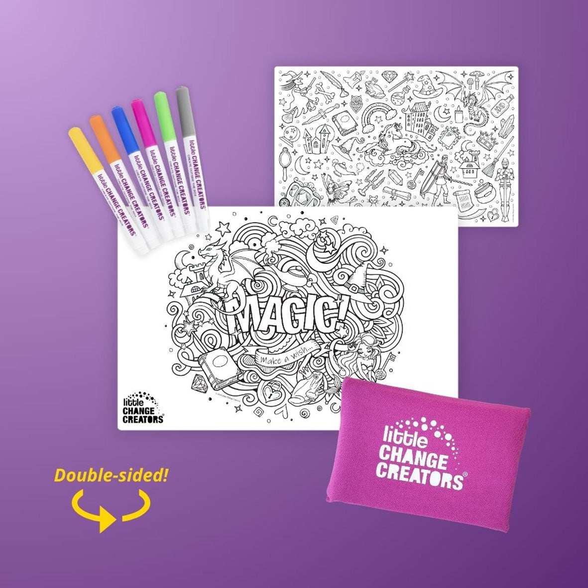 Magic! | Pocket Reusable Colouring Mat | Little Change Creators ...