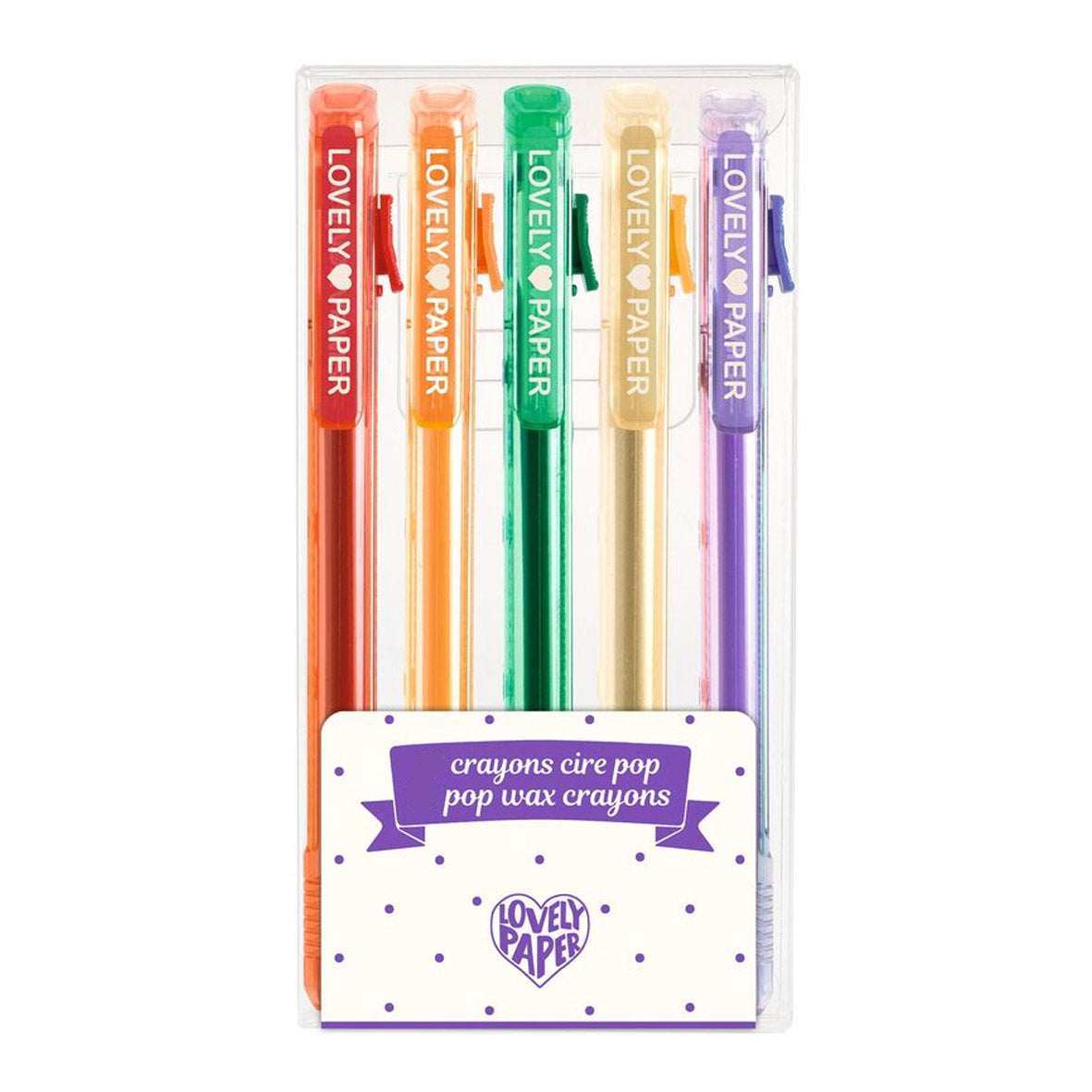 Pop Crayons | Pack of 5 | Djeco – Playdreamers