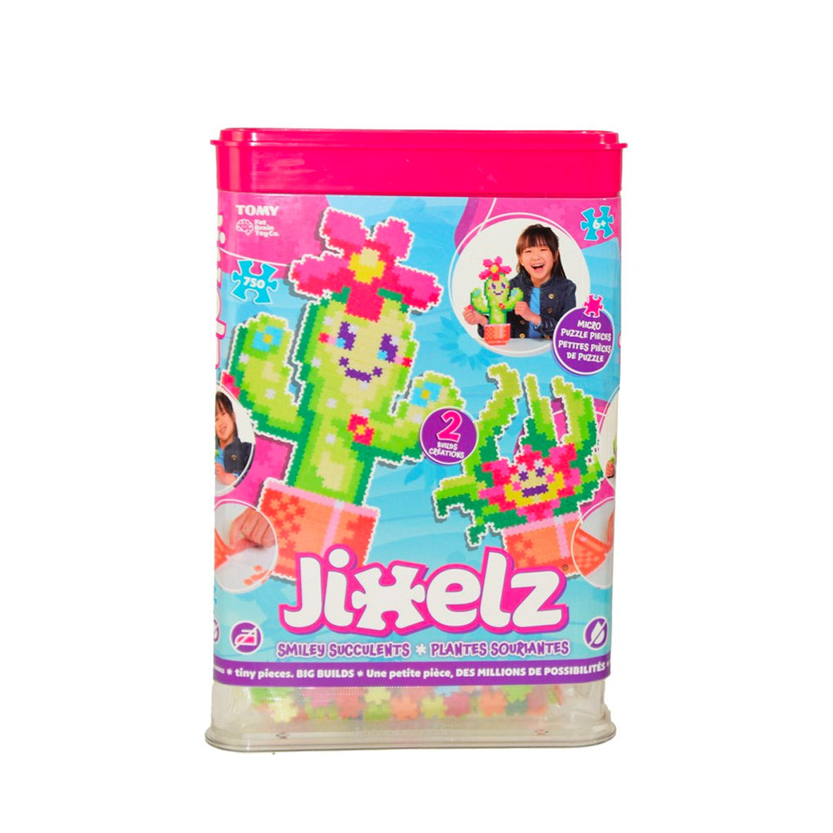 Jixelz Smiley Succulents | 750 pieces | Tomy – Playdreamers