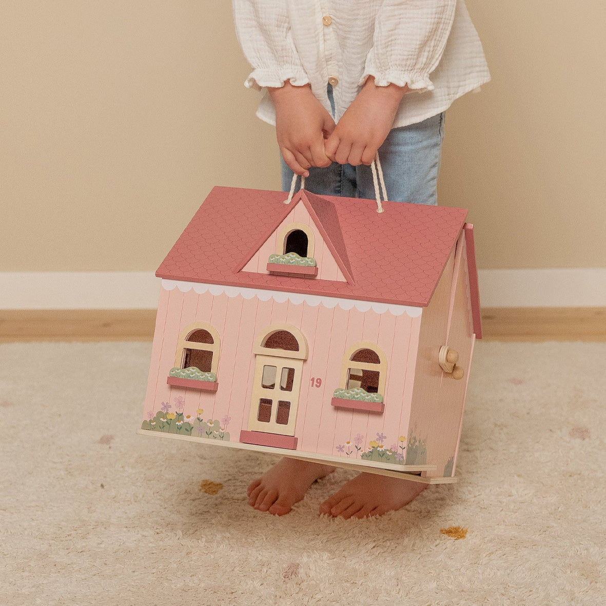 Wooden Doll House | Portable | Little Dutch – Playdreamers
